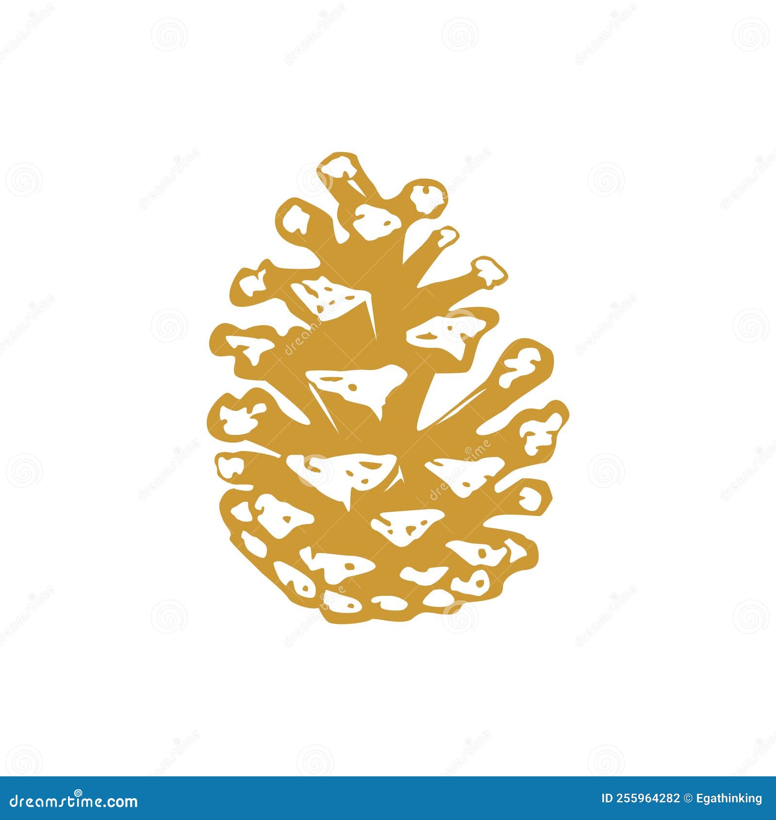 PINE CONE LOGO with SIMPLE and ELEGANT STYLE Stock Vector ...
