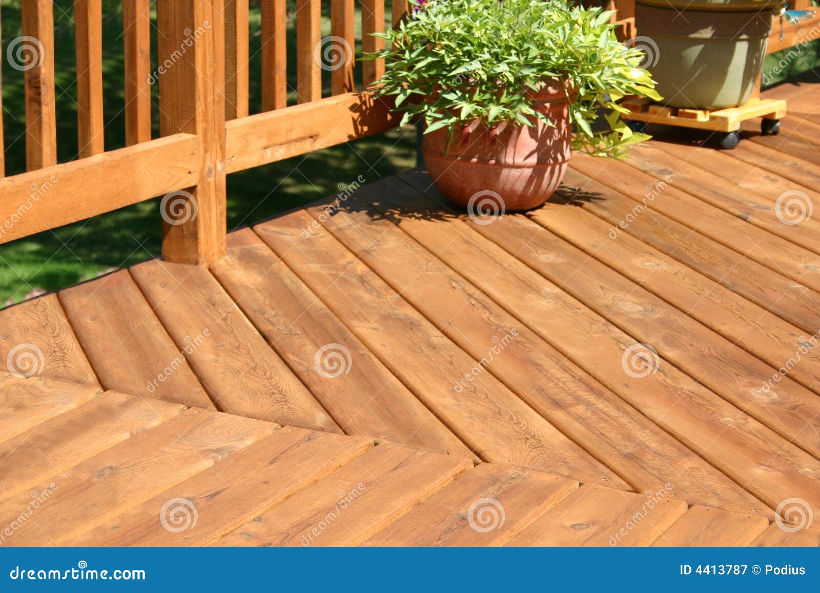 Pine Deck stock image. Image of industry, planks, residence - 4413787