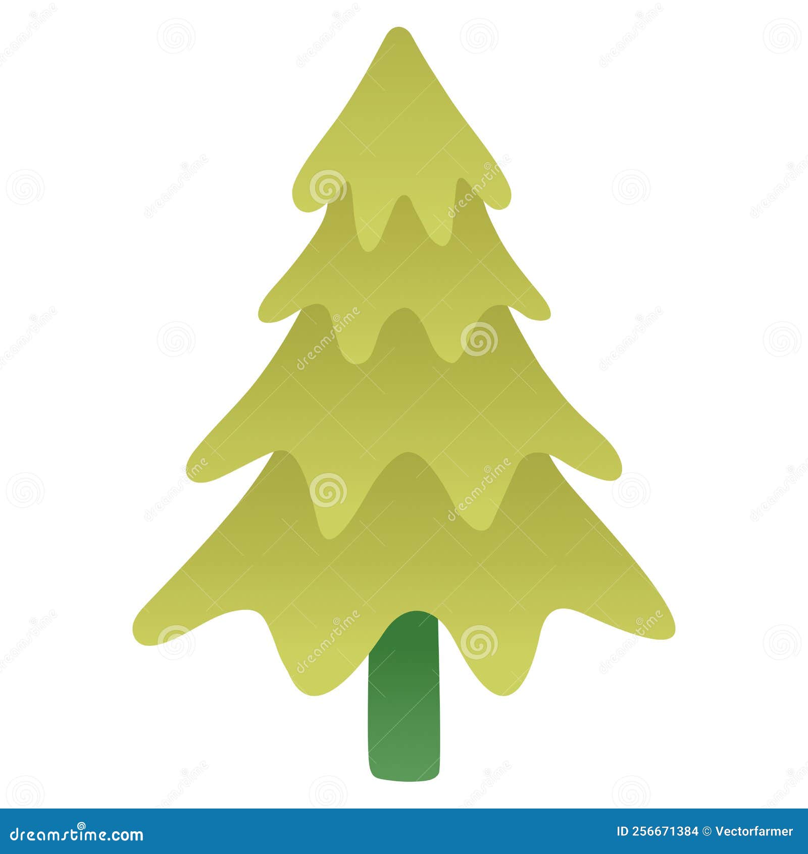 Pine Evergreen Tree Spruce Cedar Logo Design Vector Drawing Art Stock ...
