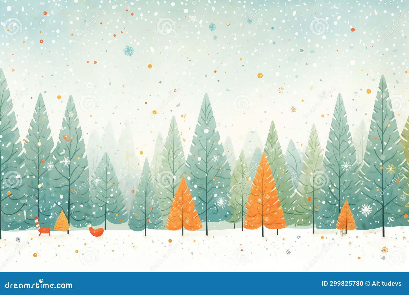 Pine Forest Edge with Snow Falling Stock Photo - Image of edge, forest ...