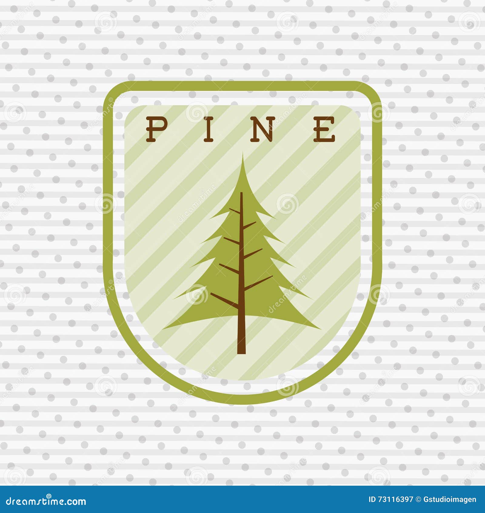 Pine forest emblem design stock illustration. Illustration of badge ...