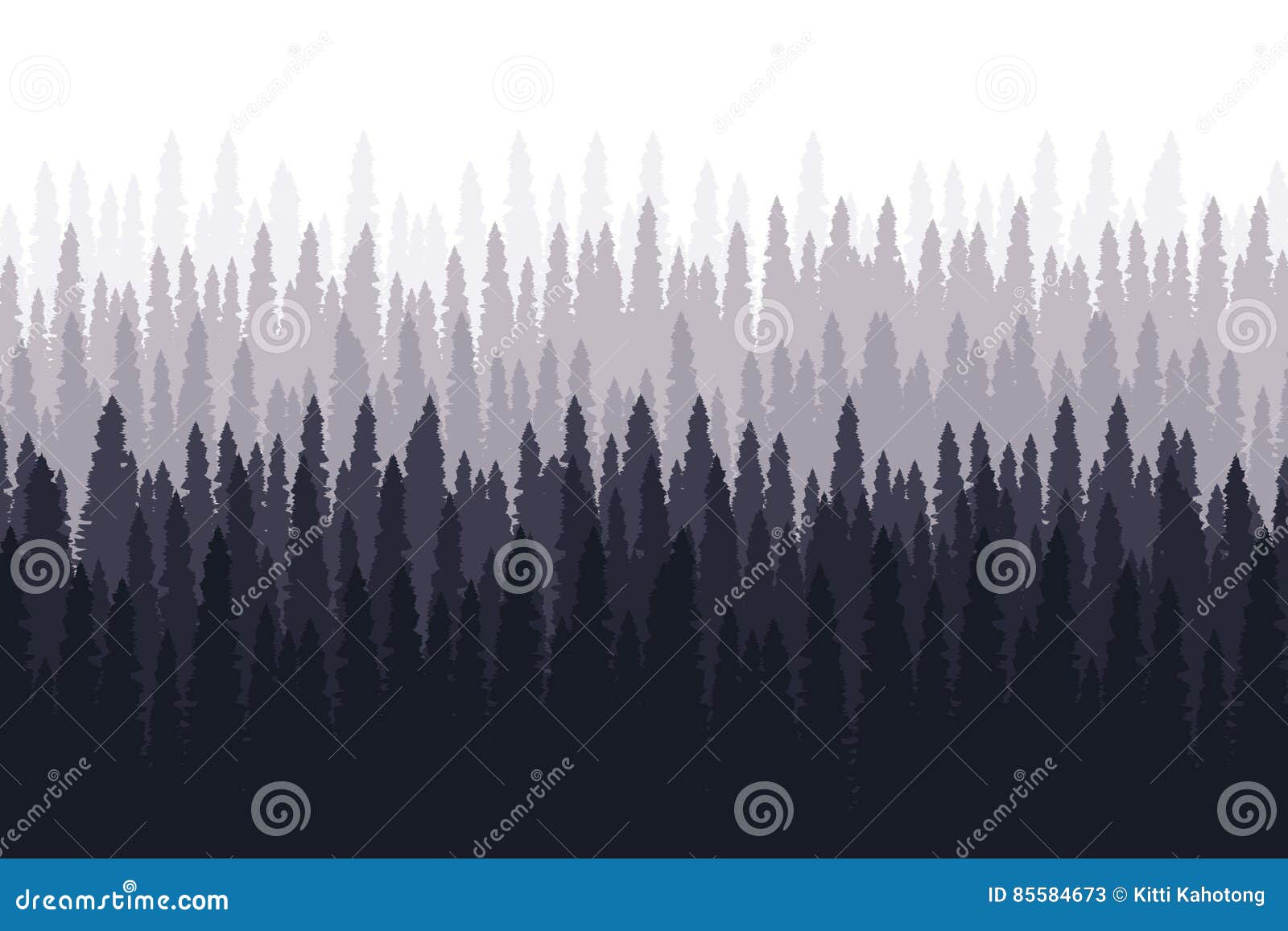 Pine forest landscape stock vector. Illustration of abstract - 85584673