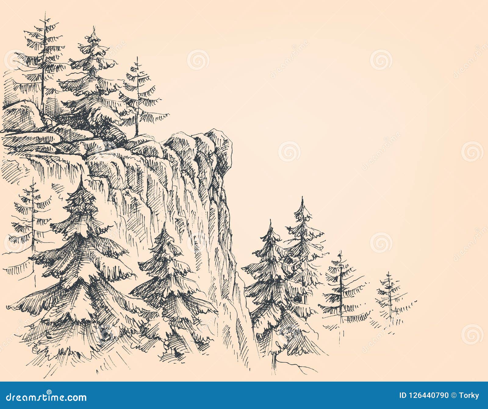 Sketchy Pine Forest Stock Illustrations – 216 Sketchy Pine Forest Stock ...