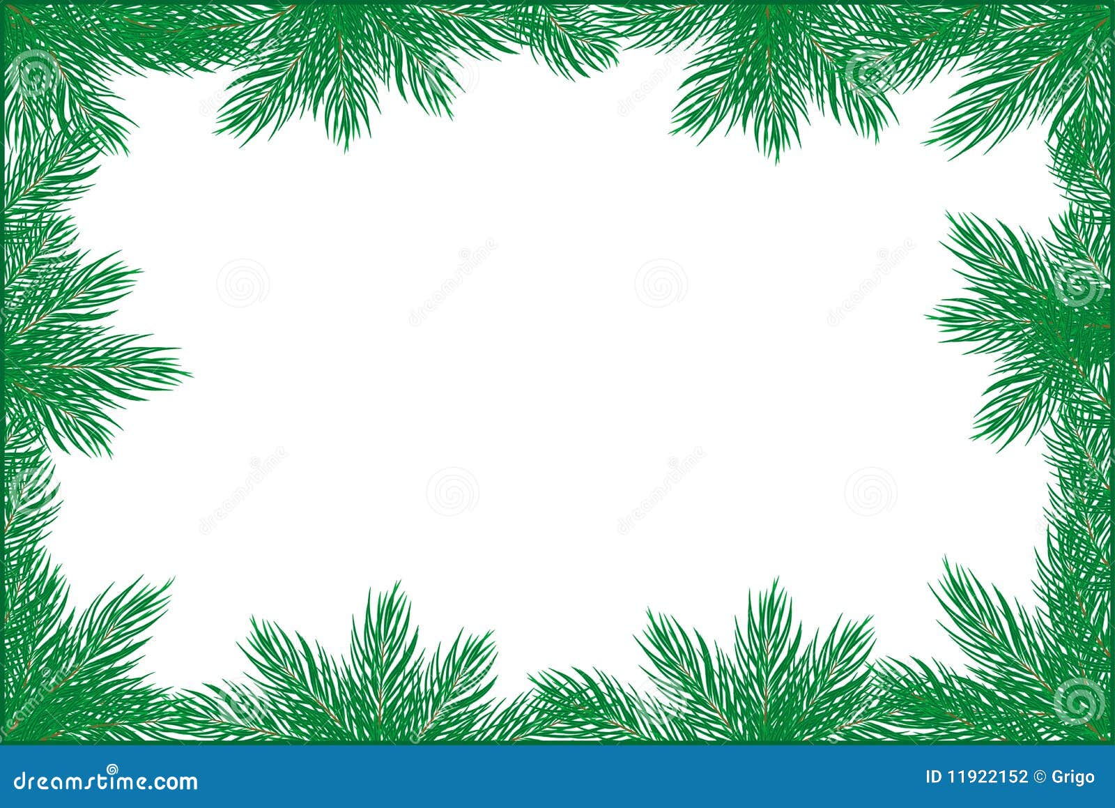 Pine frame stock vector. Illustration of festivity, christmas - 11922152