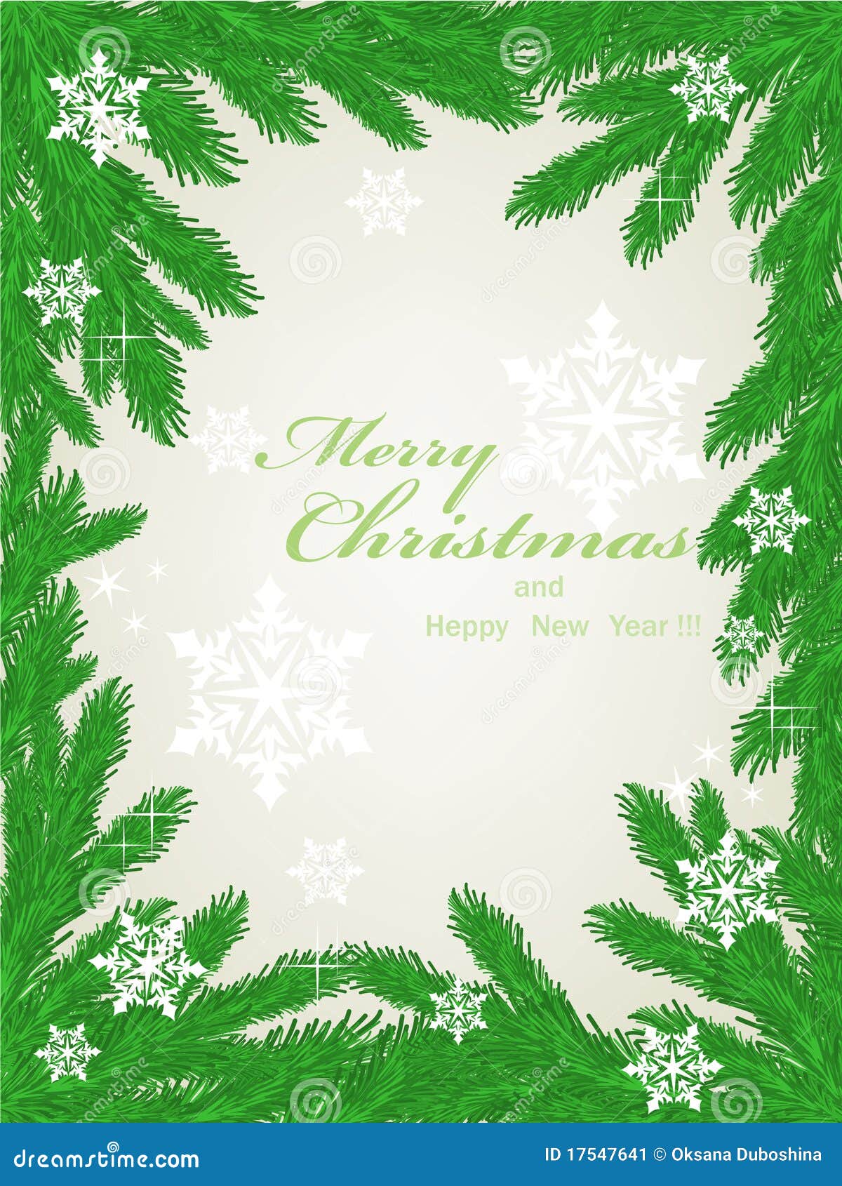 Pine frame stock vector. Illustration of holidays, bright - 17547641