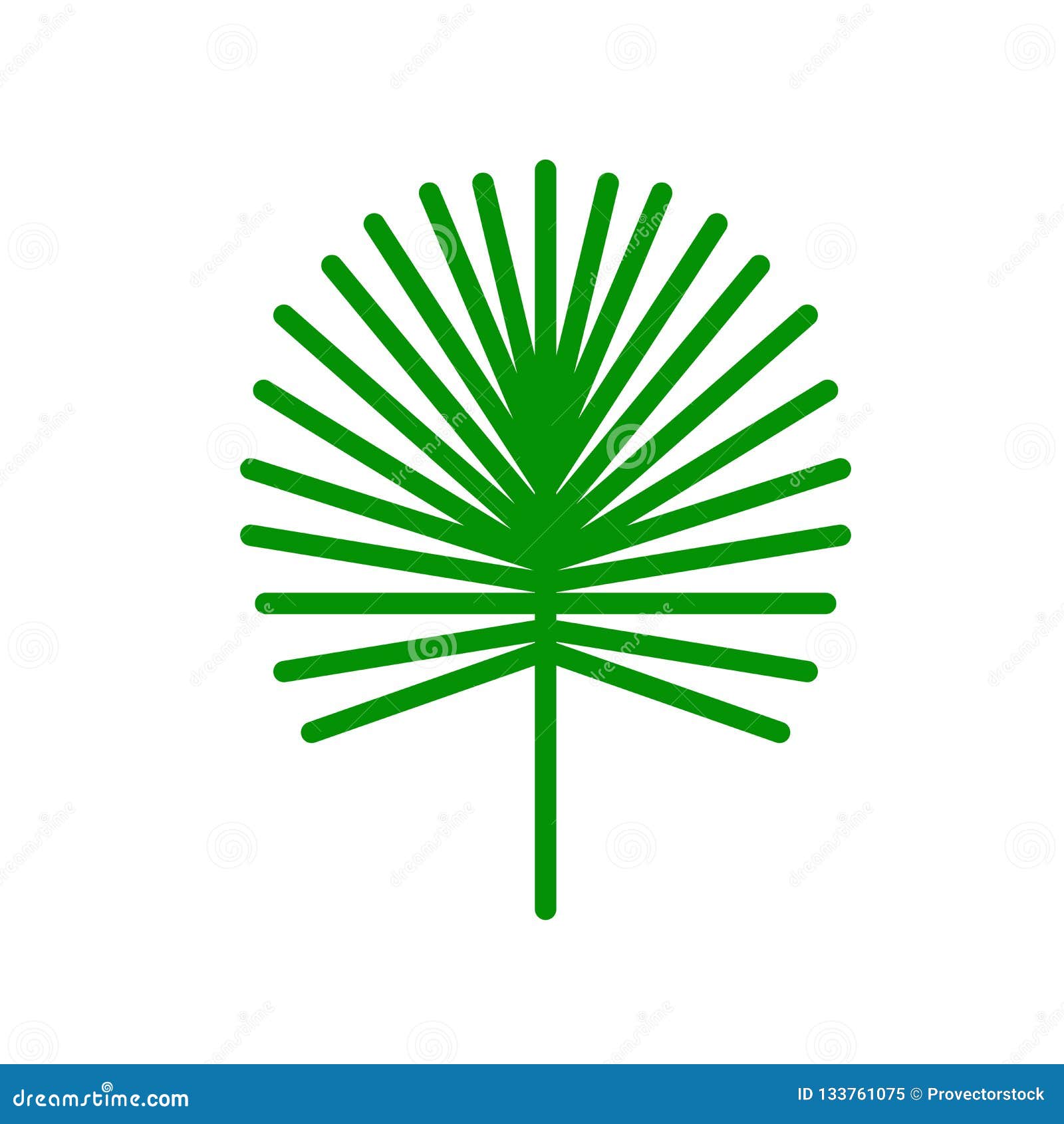 Pine Leaf Icon Vector Sign and Symbol Isolated on White Background ...