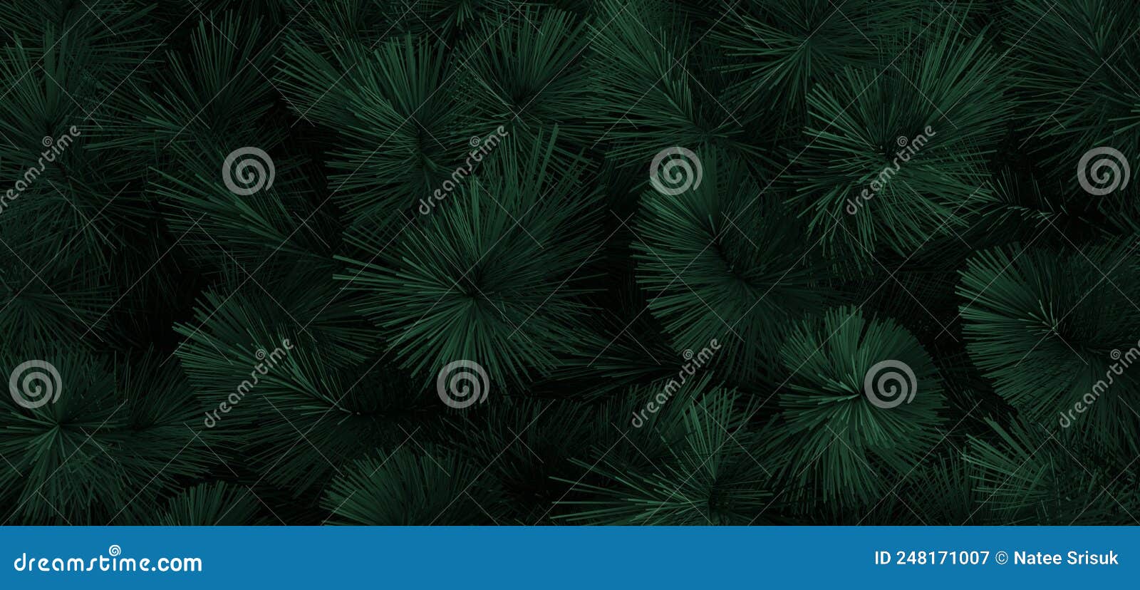 Pine Leaves Texture Background 3D Render Stock Illustration ...