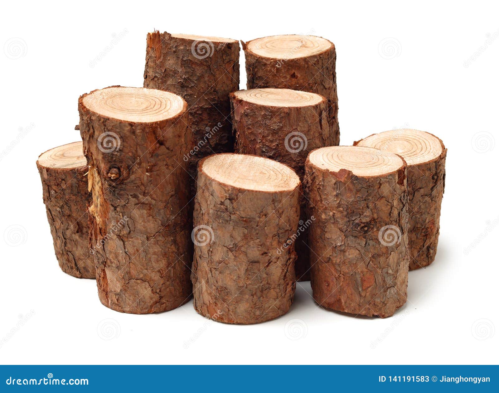 Pine logs stock image. Image of burn, fuel, firewood - 141191583
