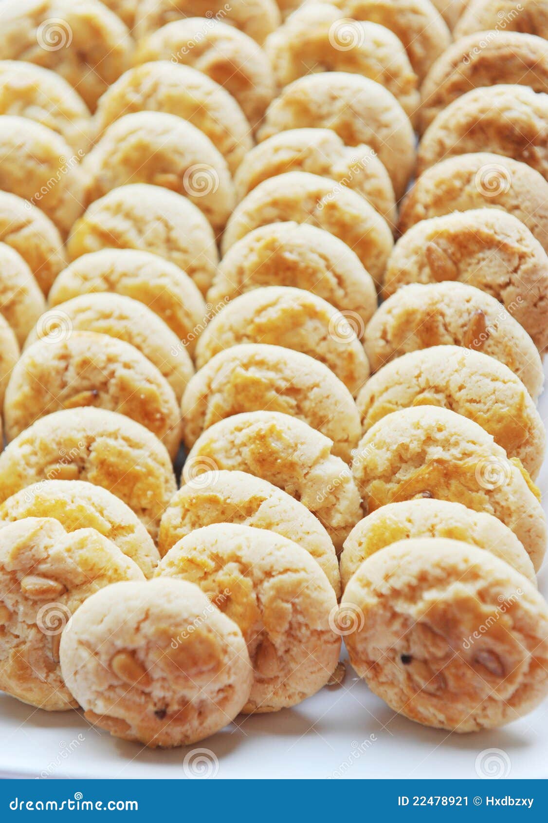 Pine nut macaroons stock image. Image of pastry, frame - 22478921
