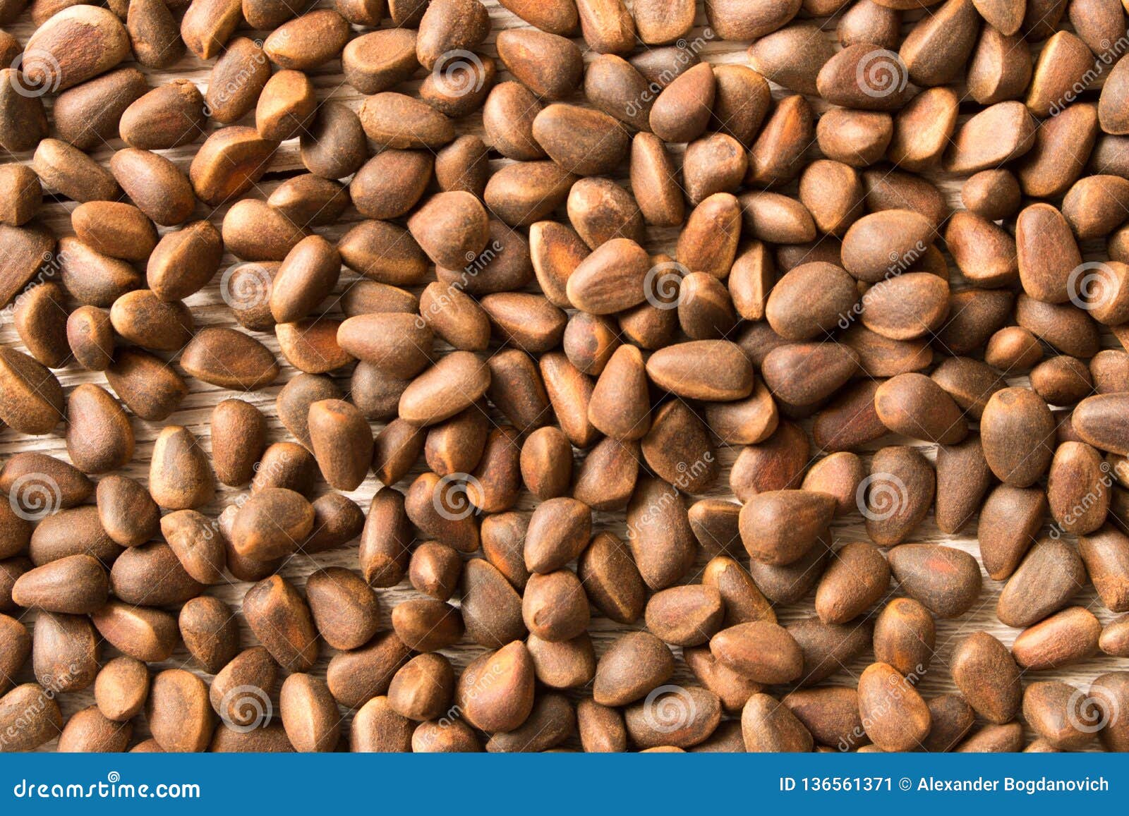 Pine Nuts Pignoli Pinus Seeds, Top View, Paths Royalty-Free Stock Photo ...