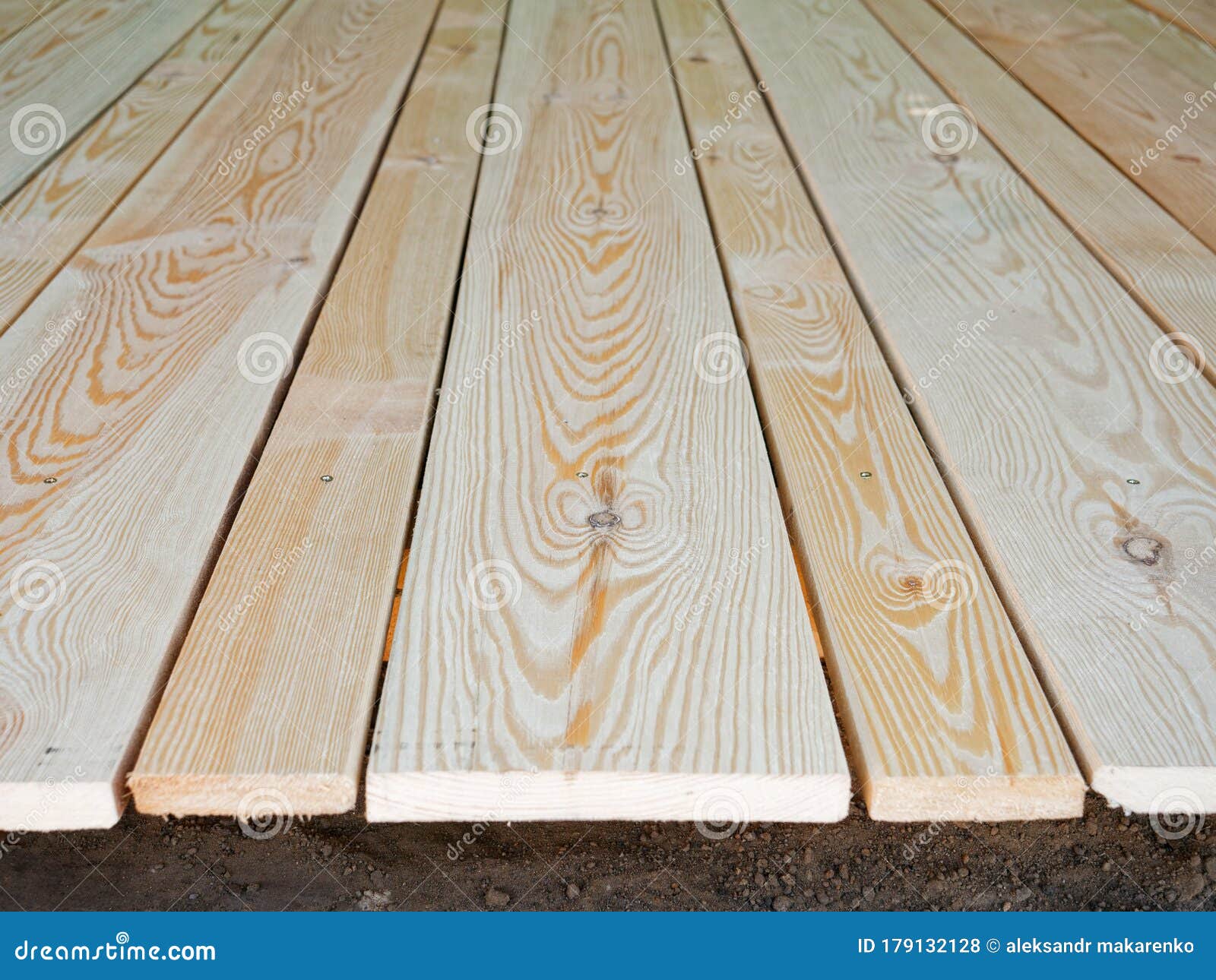 Pine Planed Board with Texture Pattern Wooden Platform Stock Photo ...