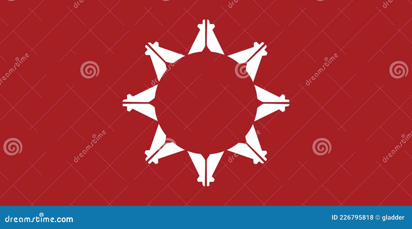 Pine Ridge Flag in Real Proportions and Colors, Vector Stock Vector ...