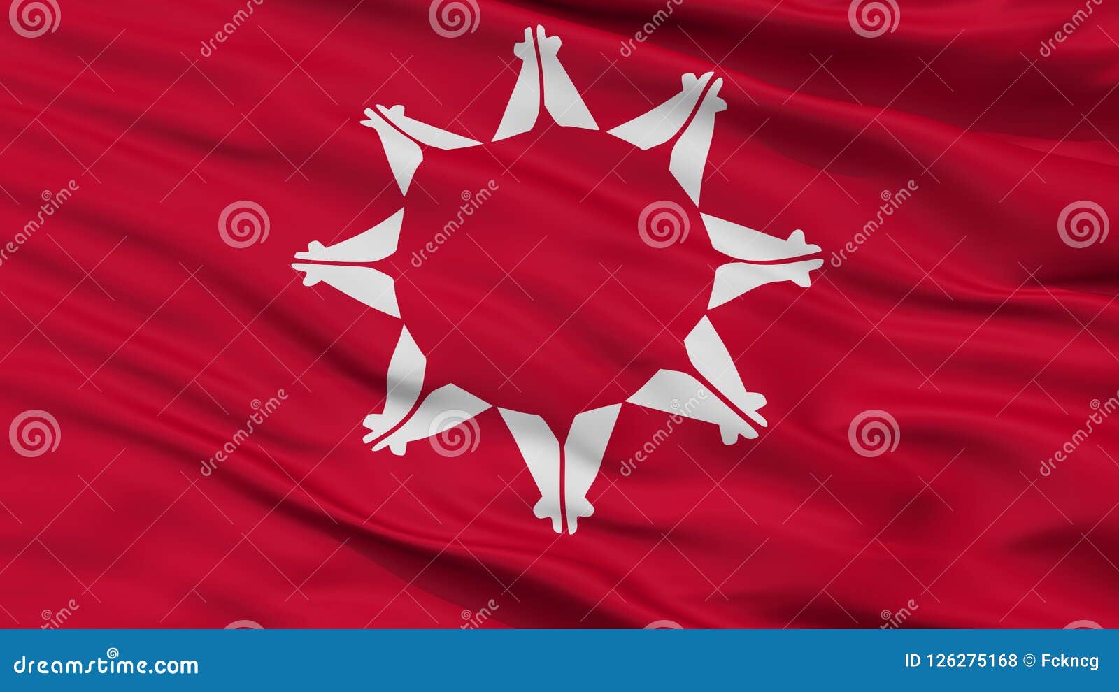 Pine Ridge Indian Flag Closeup View Stock Illustration - Illustration ...