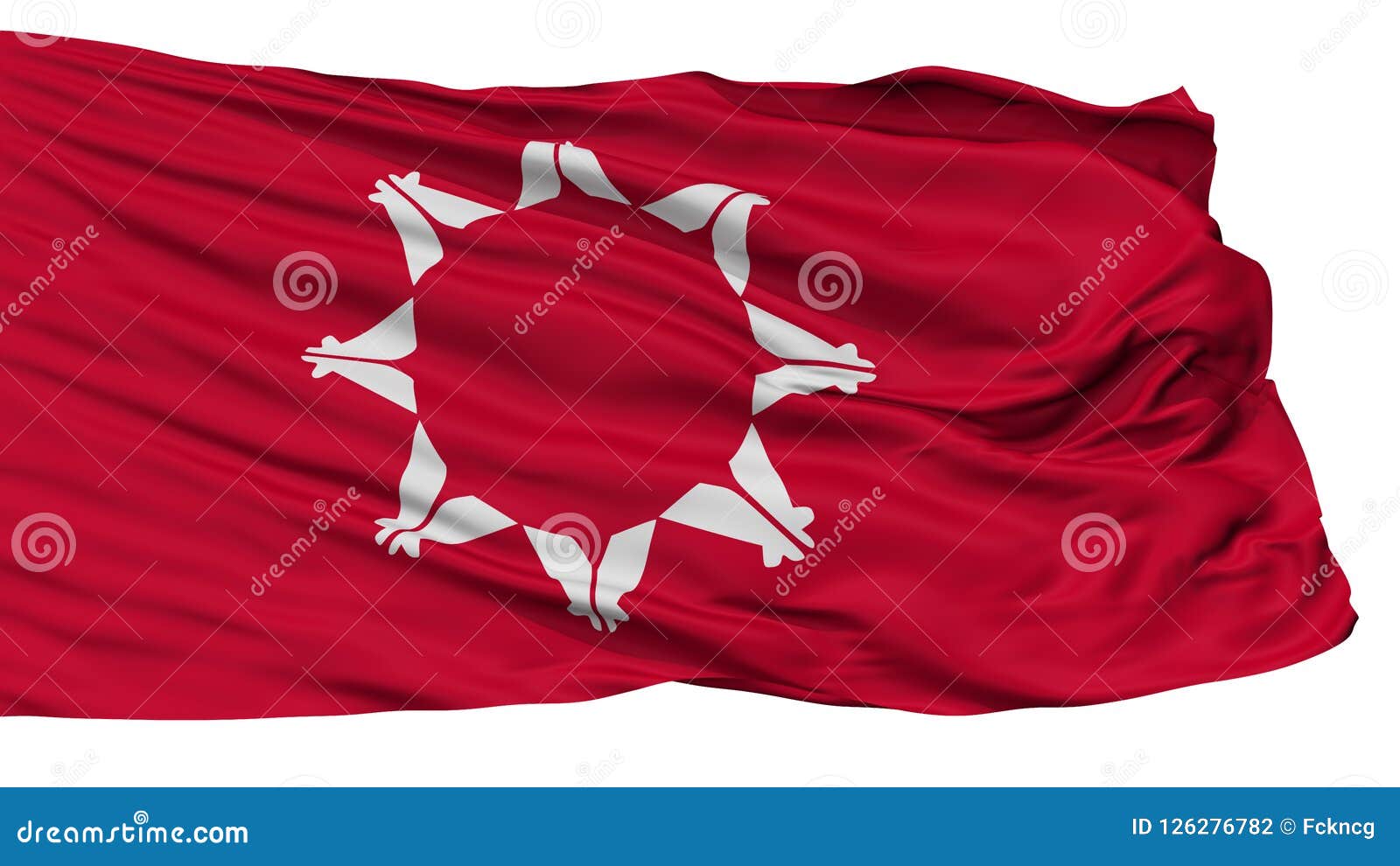 Pine Ridge Indian Flag, Isolated on White Stock Illustration ...