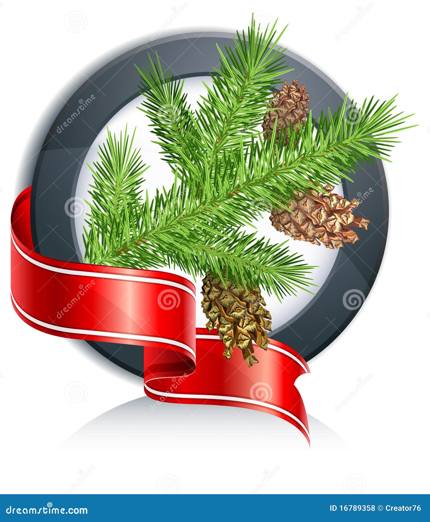 Pine sign stock vector. Illustration of sign, pine, pinecone - 16789358