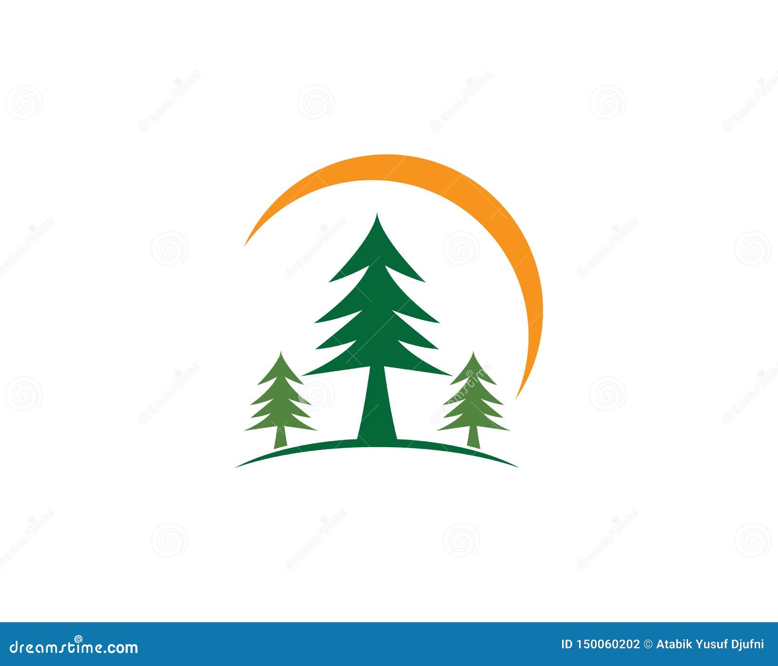 Pine symbol illustration stock vector. Illustration of pine - 150060202