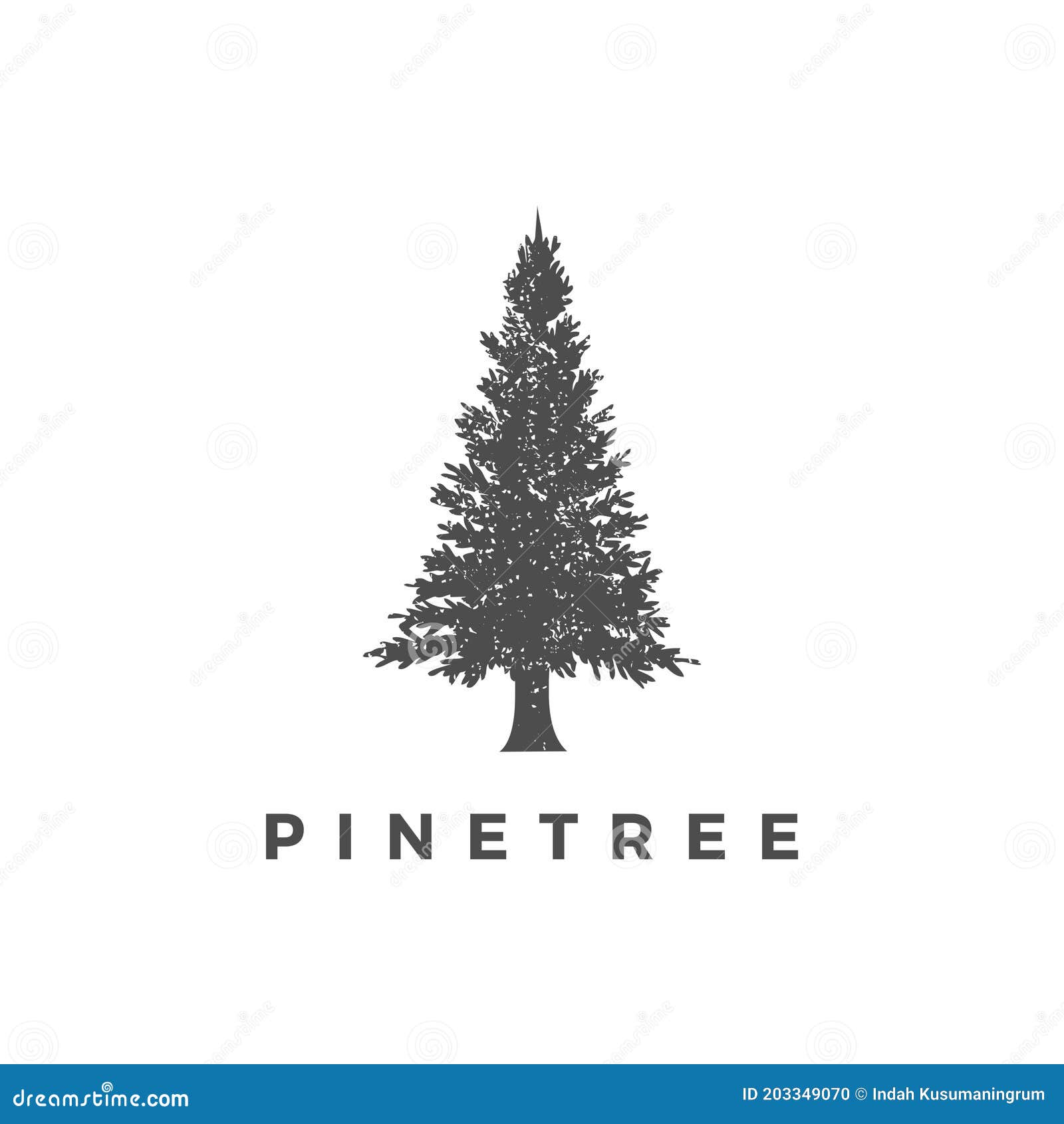 Pine Tree Design Logo Vector, Evergreen Logo Design Vector Illustration ...