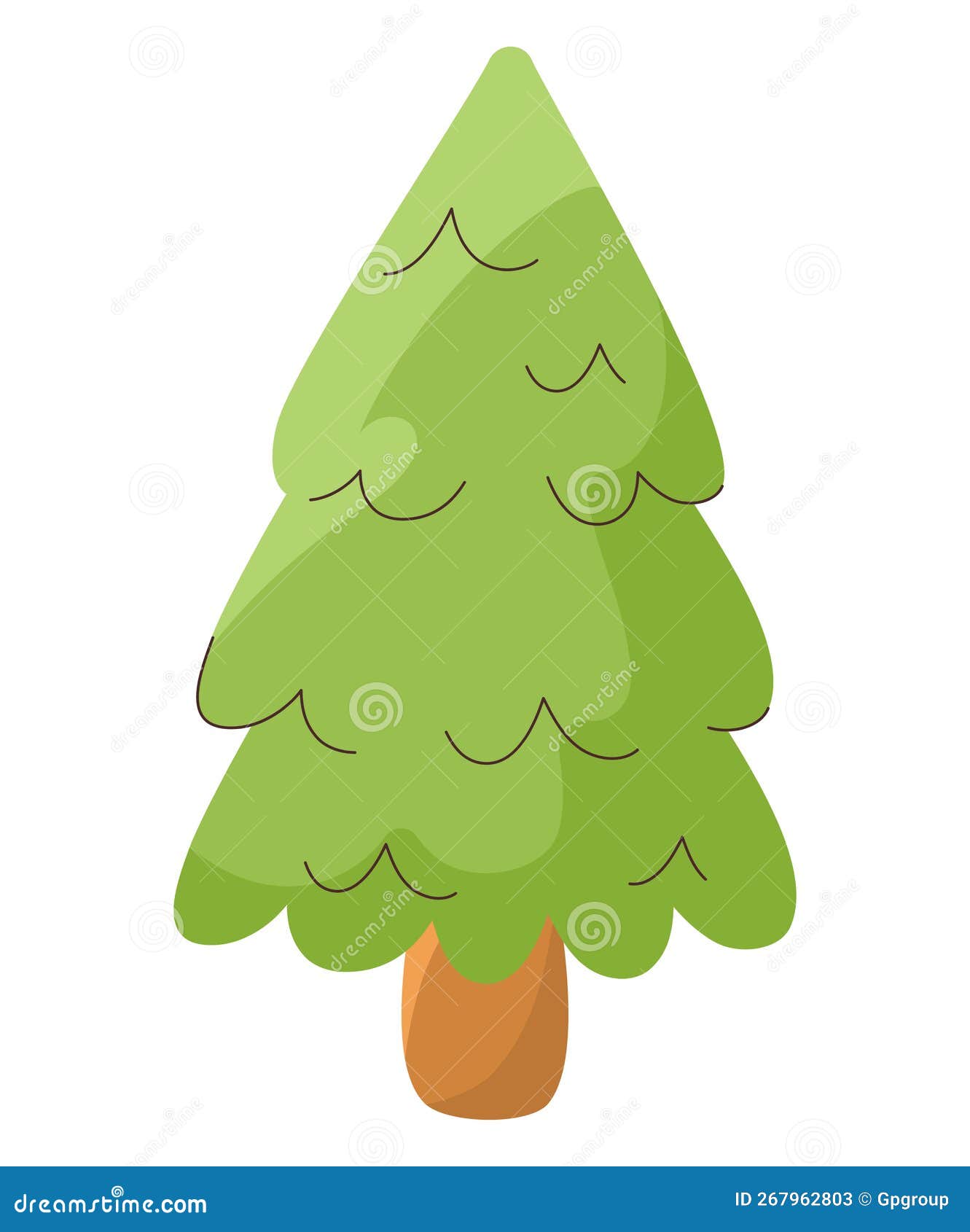 Pine tree design stock vector. Illustration of vector - 267962803
