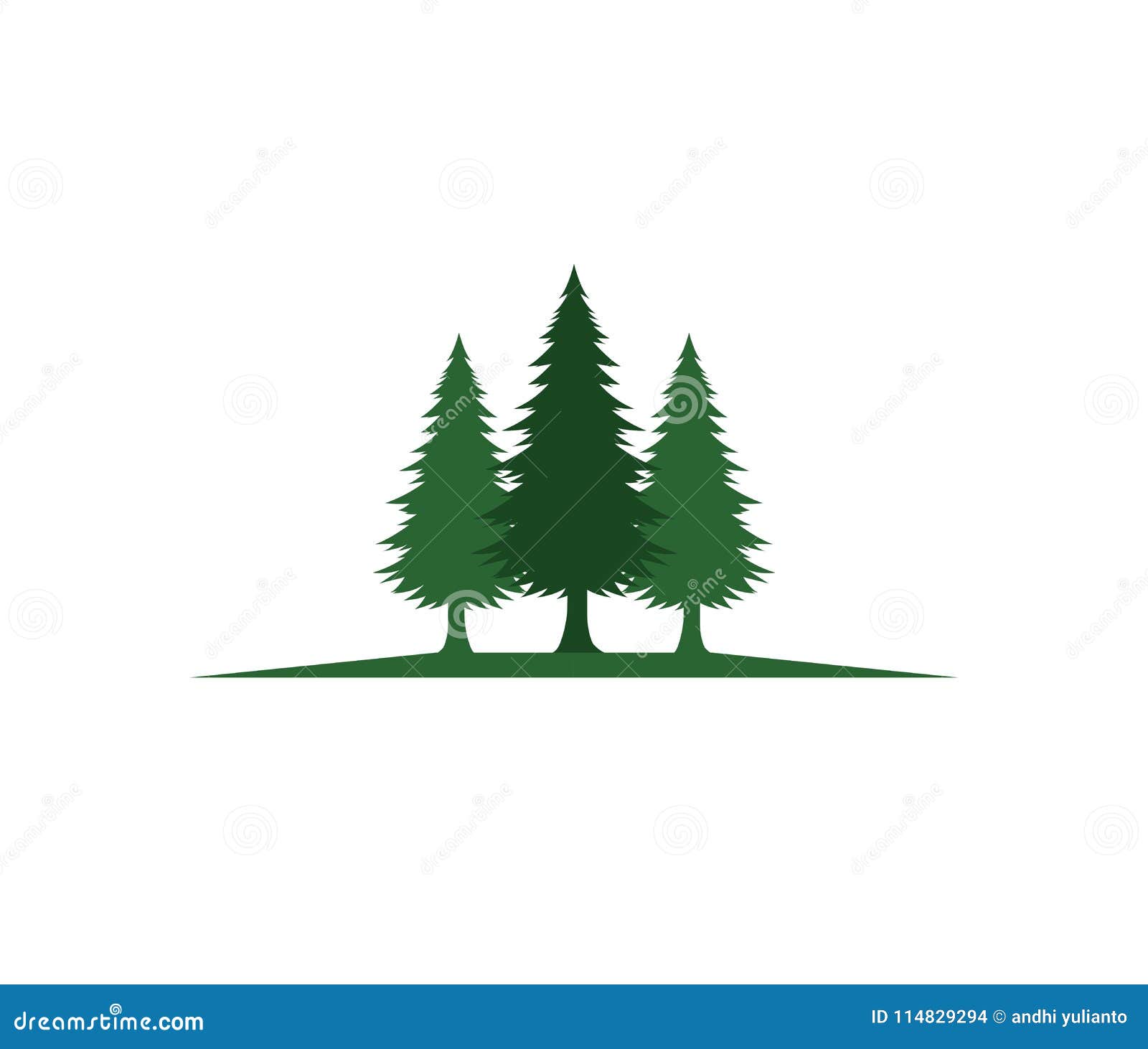 Pine Tree Hotel Resort Woods Park Vector Logo Design Stock Illustration ...