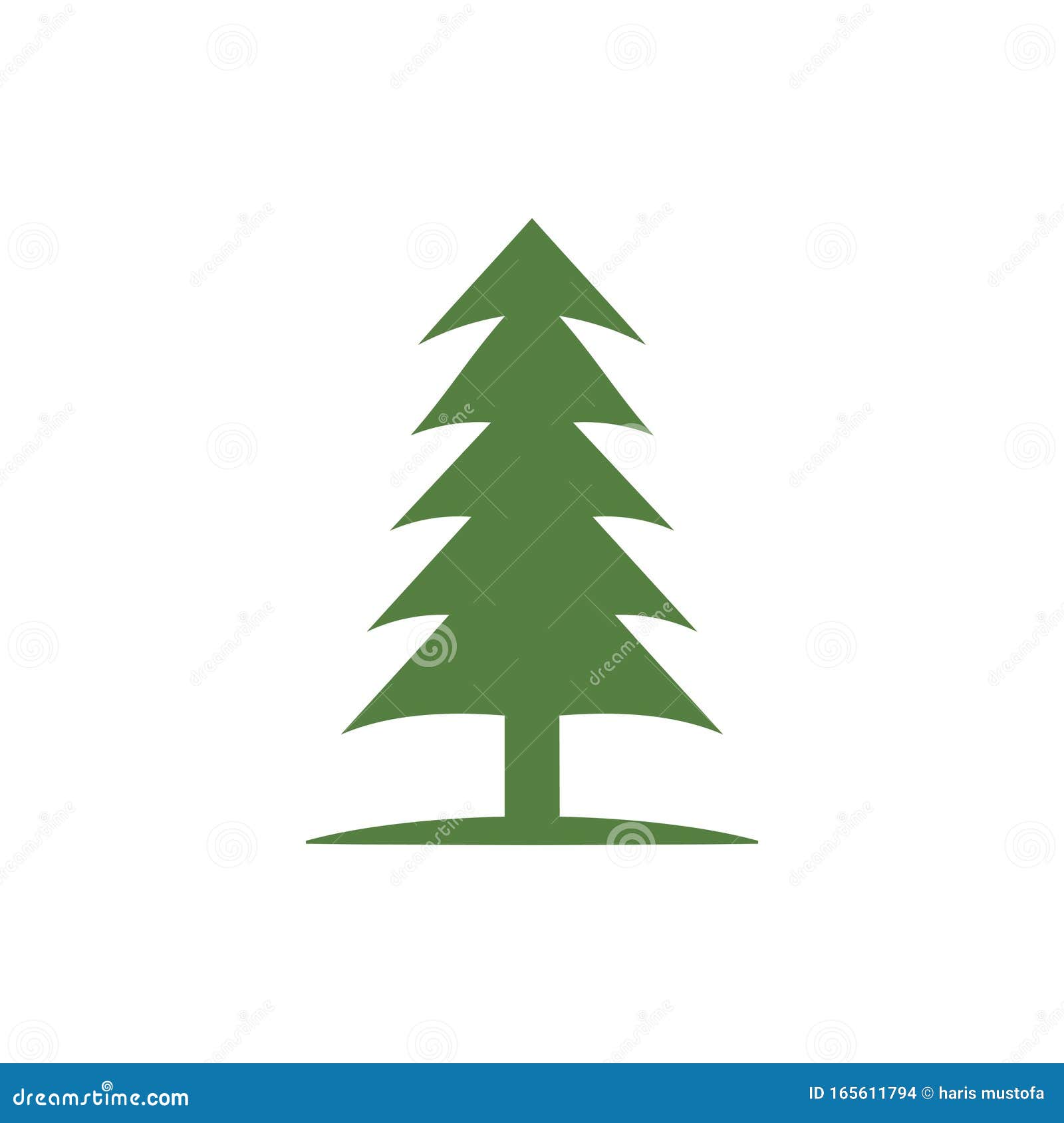 Pine Tree Icon Design Template Vector Isolated Stock Vector ... Pine Tree Icon Design Template Vector Isolated Stock Vector ...