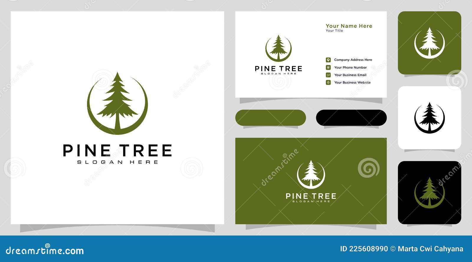 Pine Tree Icon Illustration Isolated Vector Sign Symbol Stock Vector ...
