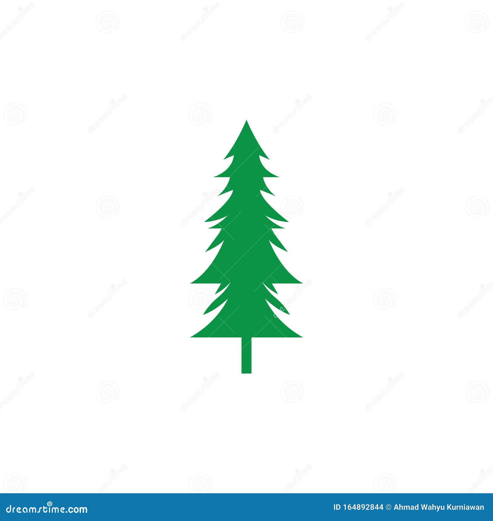Pine tree icon stock vector. Illustration of symbol - 164892844