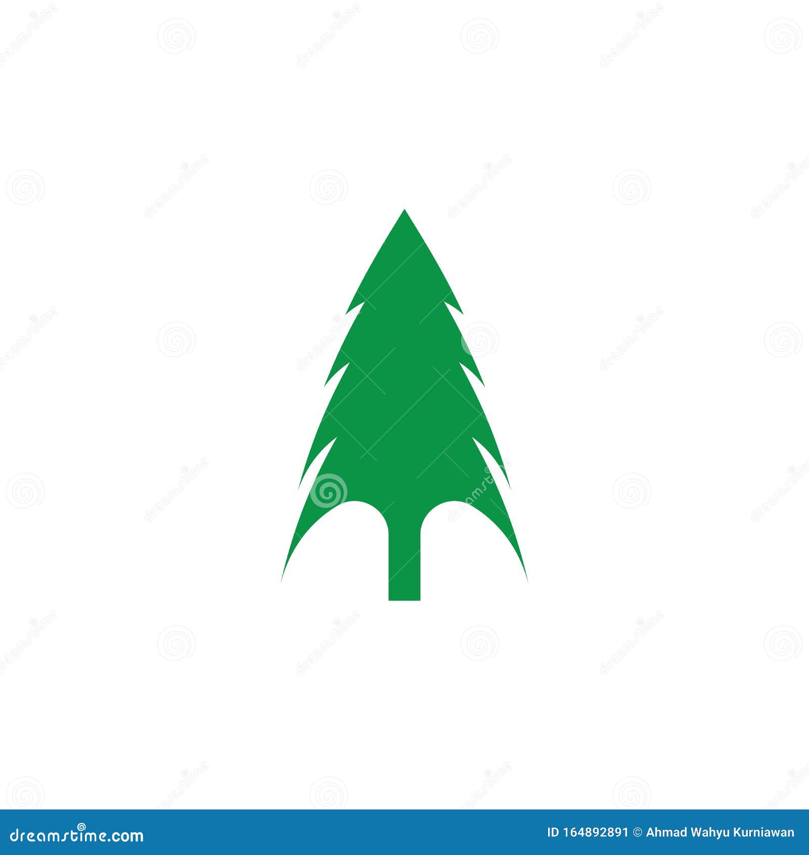 Pine tree icon stock vector. Illustration of symbol - 164892891