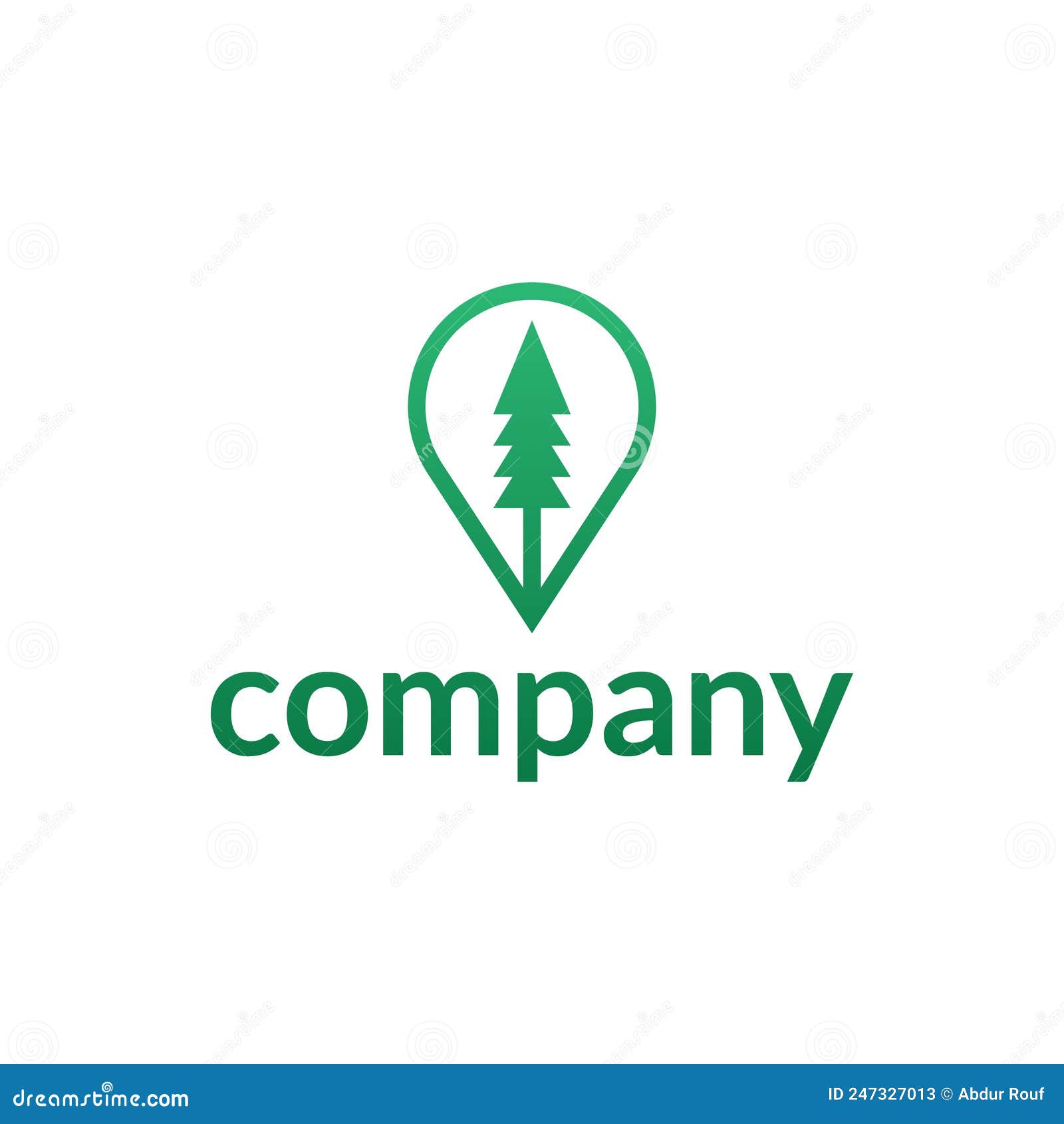 Pine Tree Location Logo Design Stock Vector - Illustration of forest ...