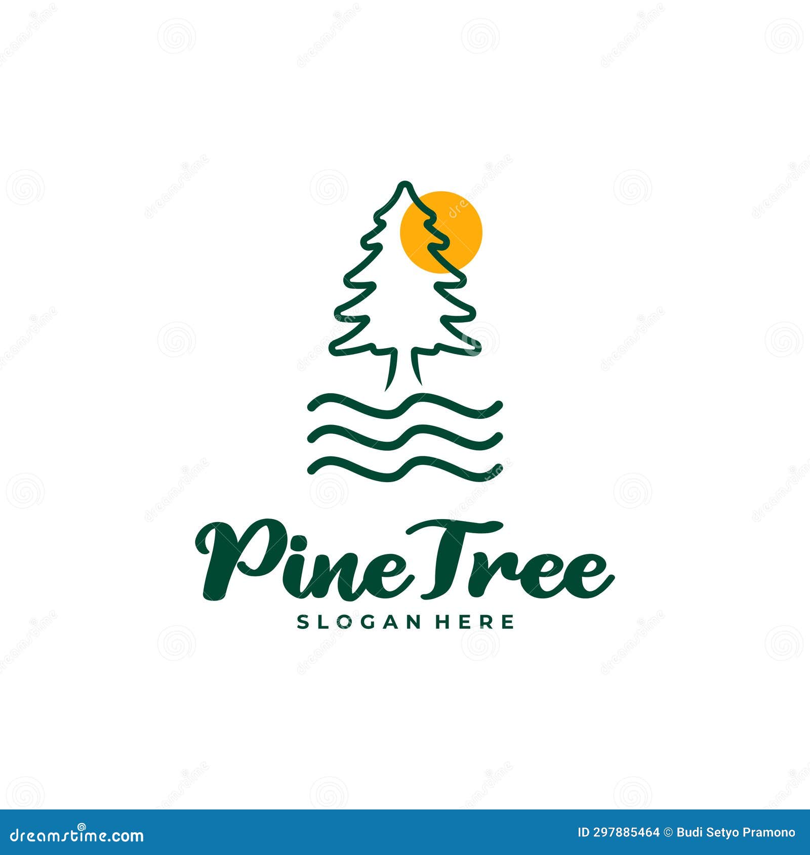 Pine Tree Logo Design Vector. Creative Pine Tree Logo Concepts Template Stock Vector ...