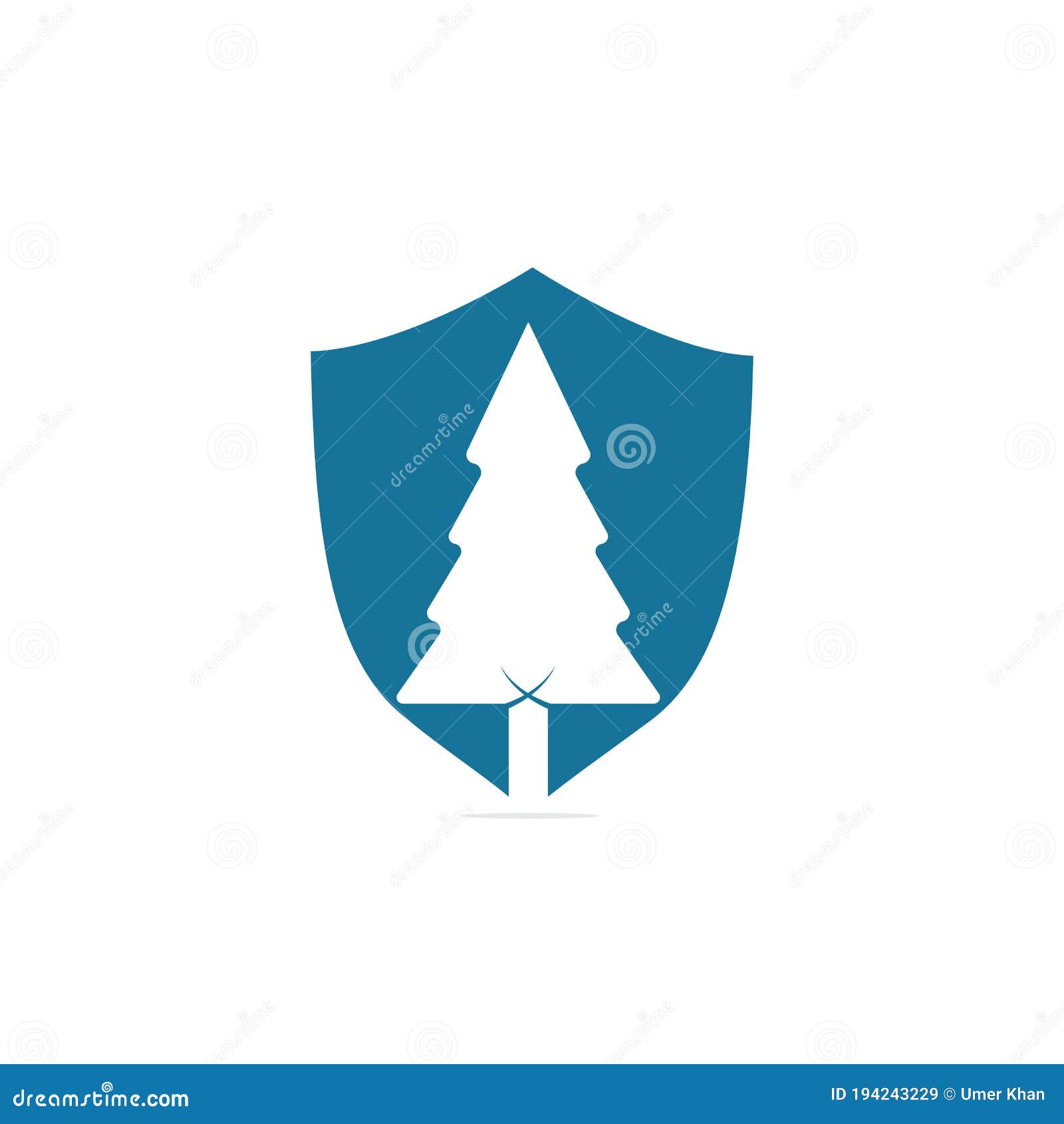 Pine Tree Logo Design Vector Stock Vector - Illustration of light ...