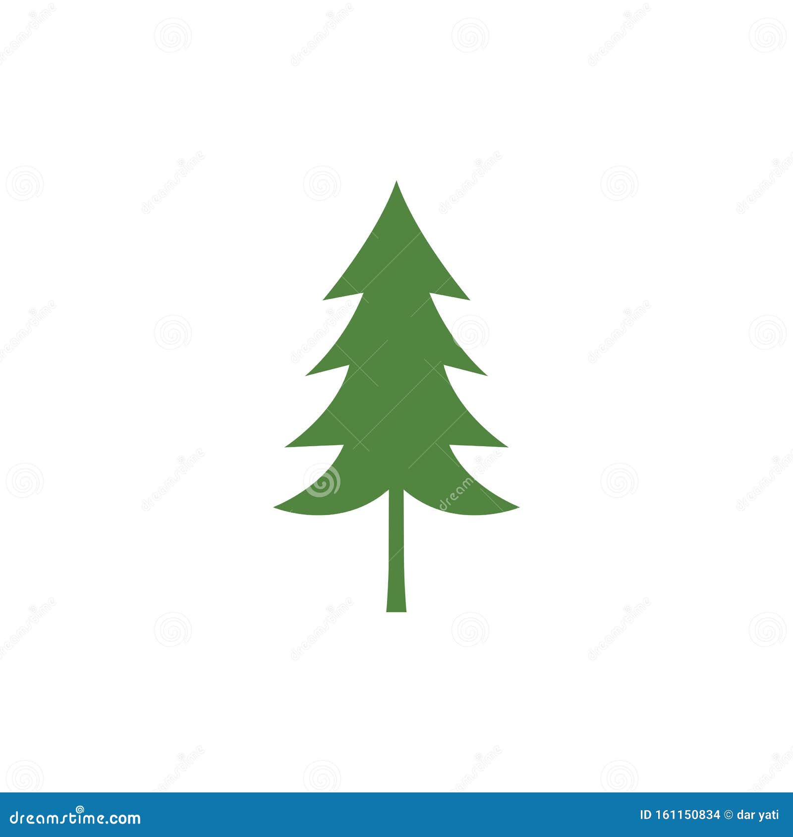 Pine tree logo vector stock vector. Illustration of isolated - 161150834