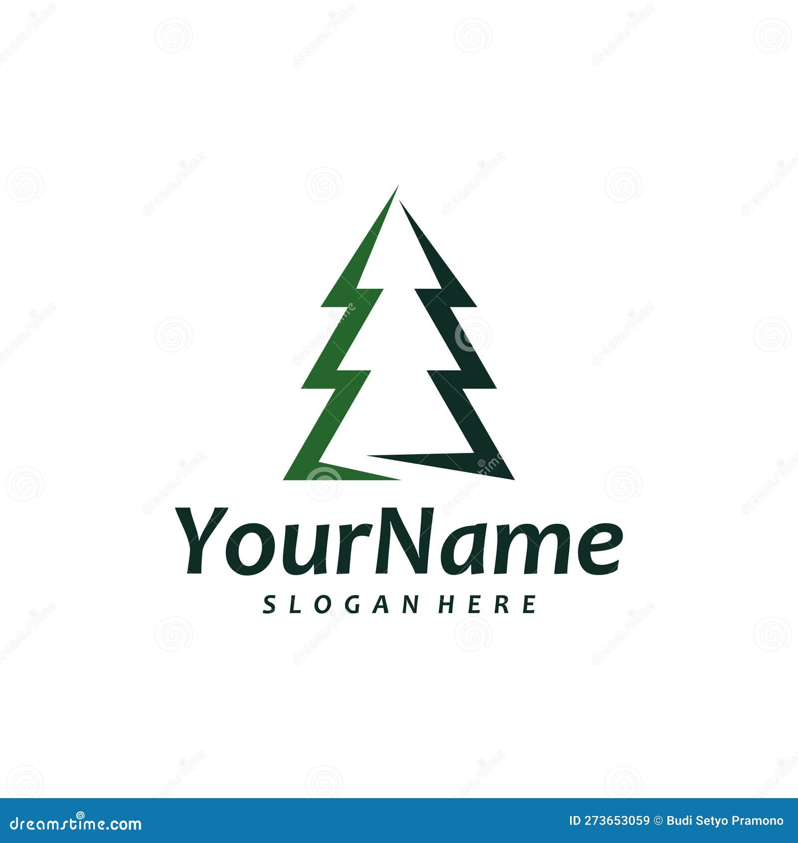 Pine Tree Logo Vector Template. Creative Pine Tree Logo Design Concepts ...