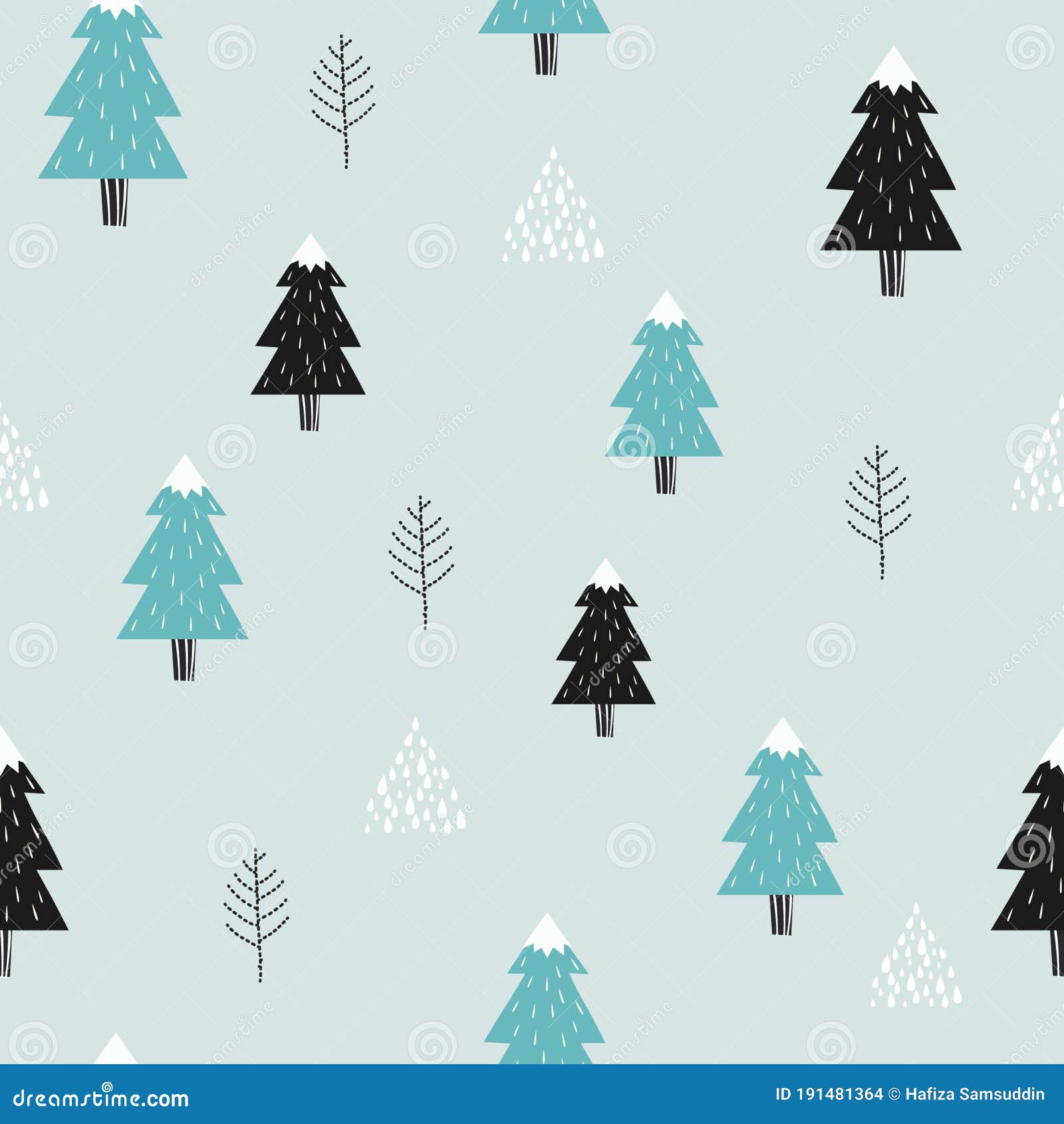 Pine Trees Background Design. Vector Illustration Decorative Design ...