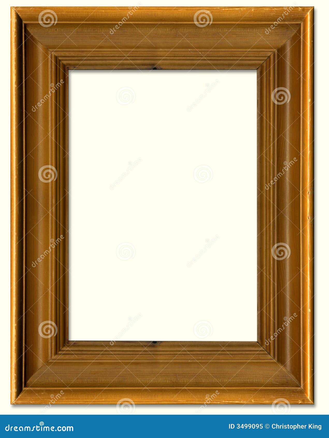 Pine wood picture frame stock image. Image of vintage - 3499095