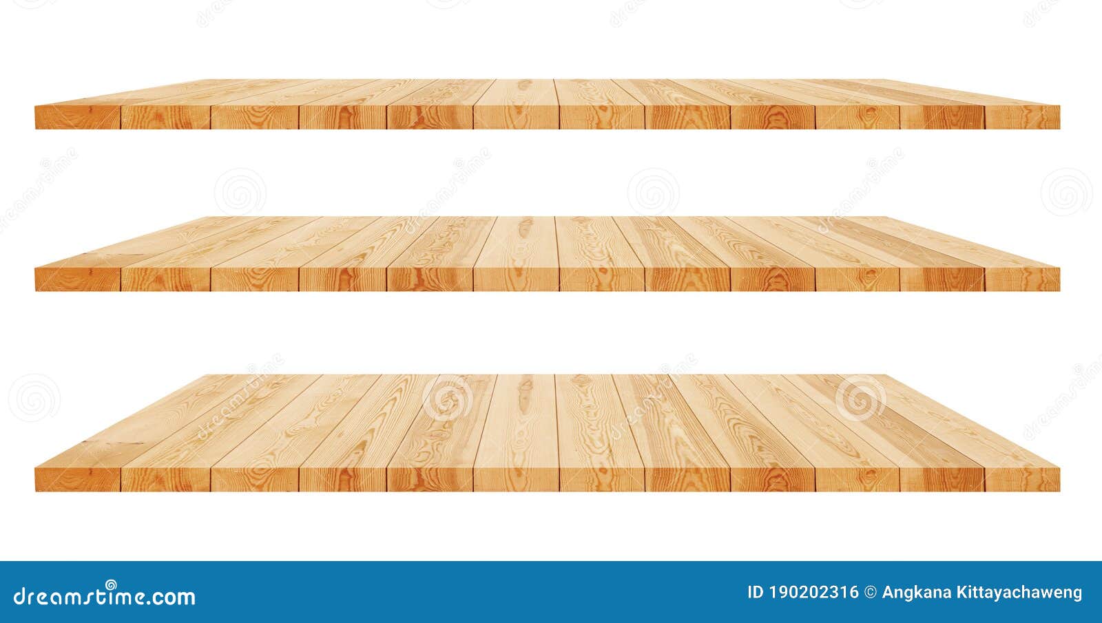 Wooden Shelf Isolated on White Background. Stock Photo - Image of rack ...