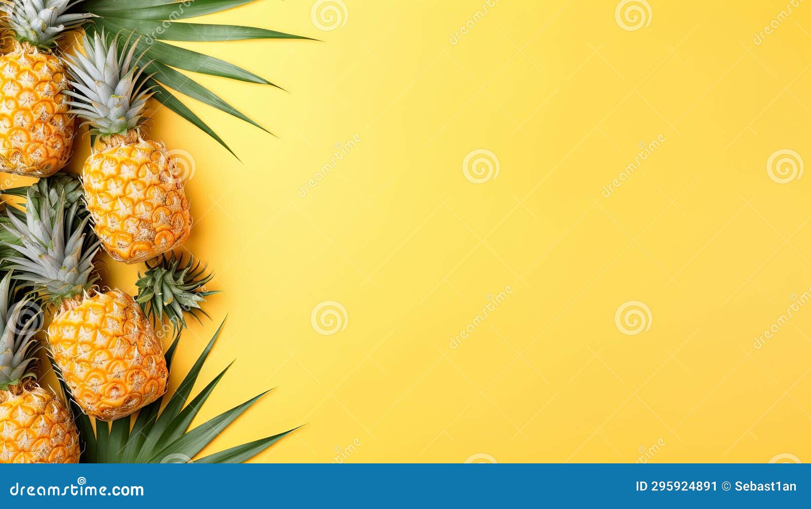 Pineapple, Also Known As "ananas," in a Studio Setting with a Solid ...