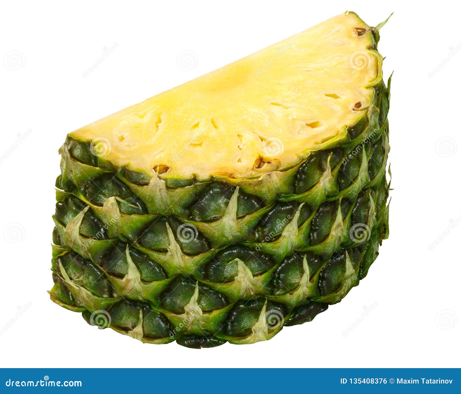 Pineapple Ananas Comosus Chunk Stock Photo - Image of piece, ananas ...