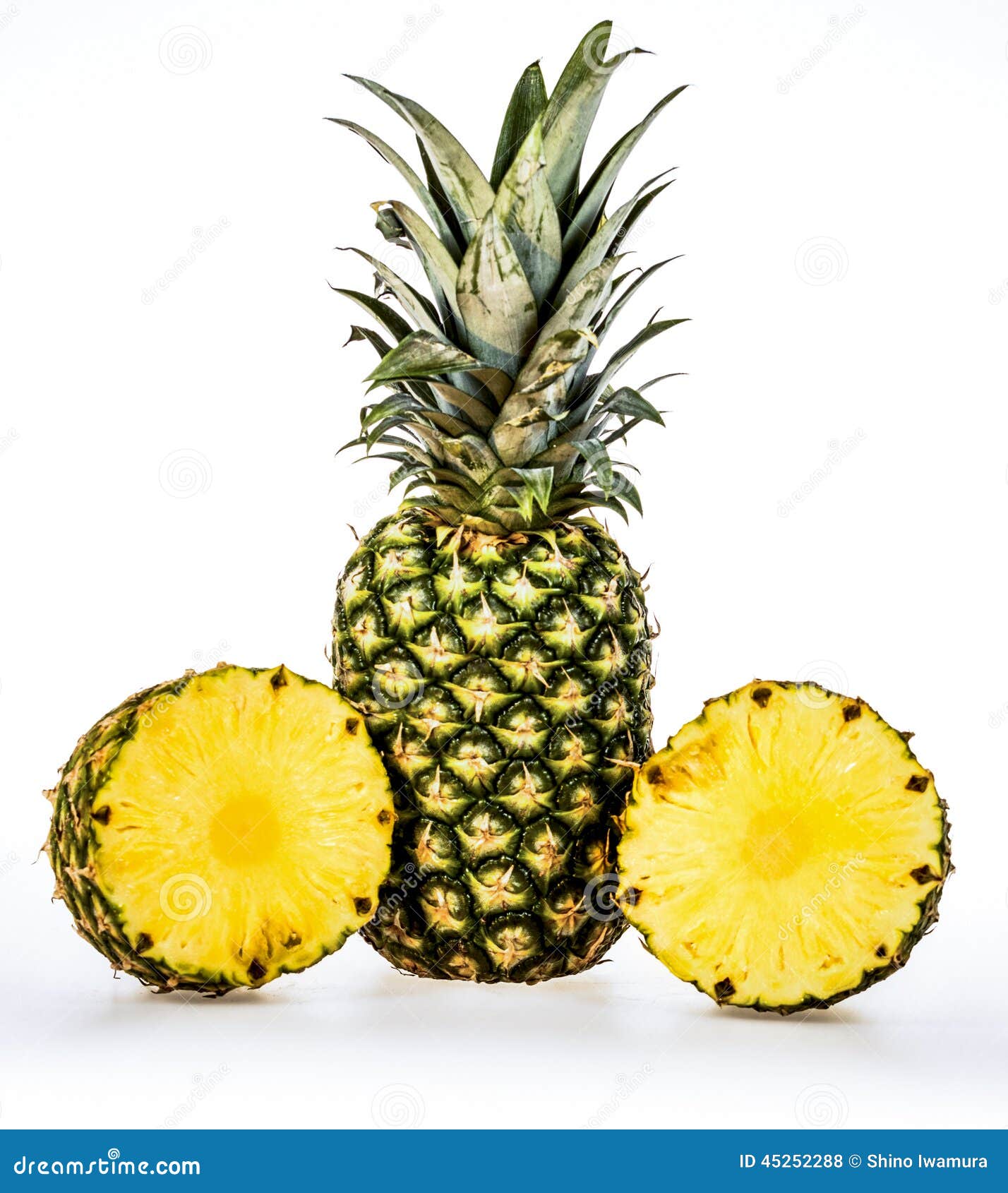 Pineapple or Ananas with Slices Stock Photo - Image of diet, delicious ...