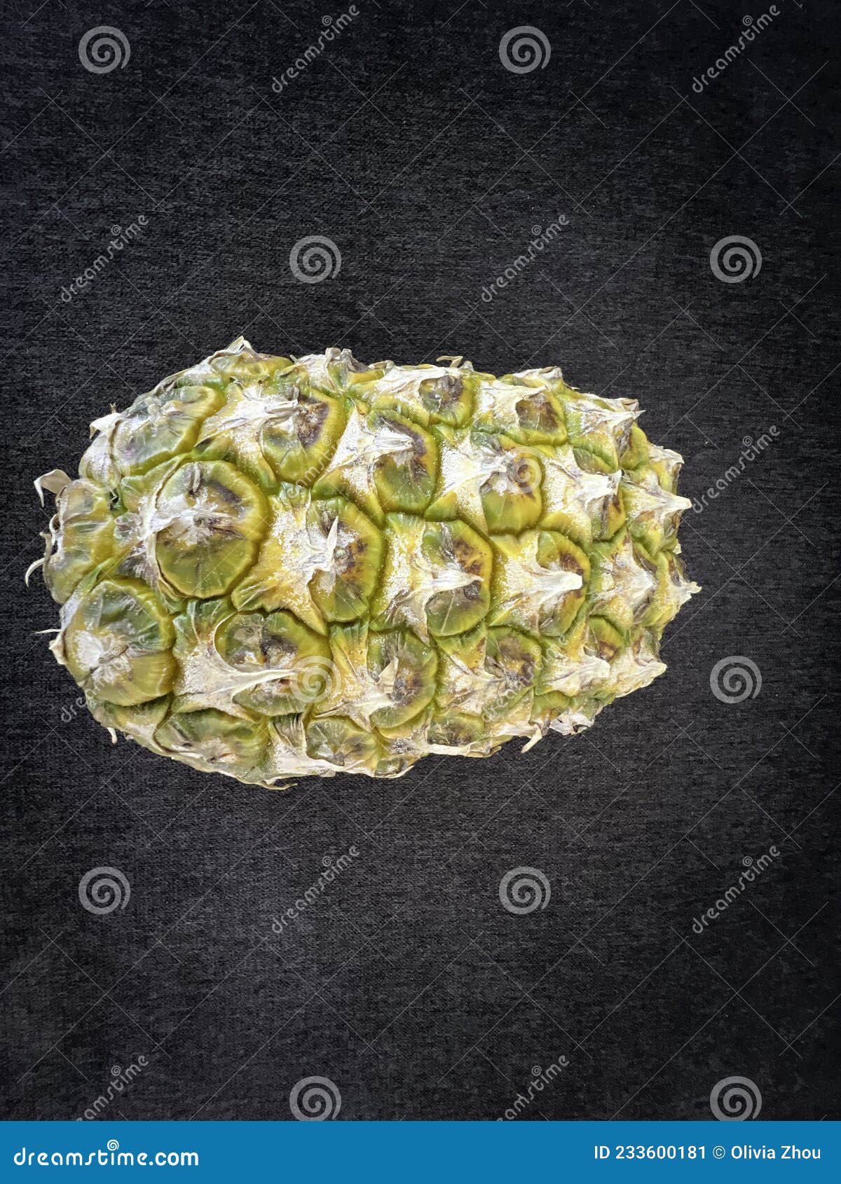 Pineapple on Black or Dark Background Stock Image - Image of nature ...