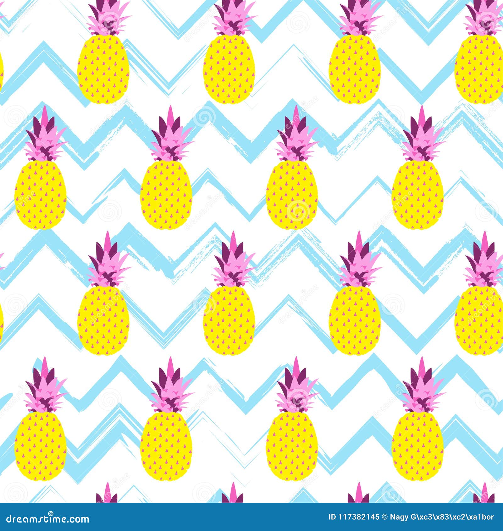 ABSTRACT PINEAPPLE HAND DRAW TEXTURE. SUMMER HOLIDAY FEELING. SEAMLESS ...