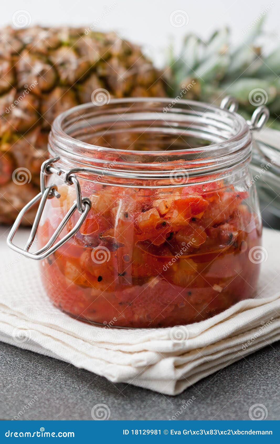 Pineapple Chutney stock image. Image of tomato, preserving - 18129981