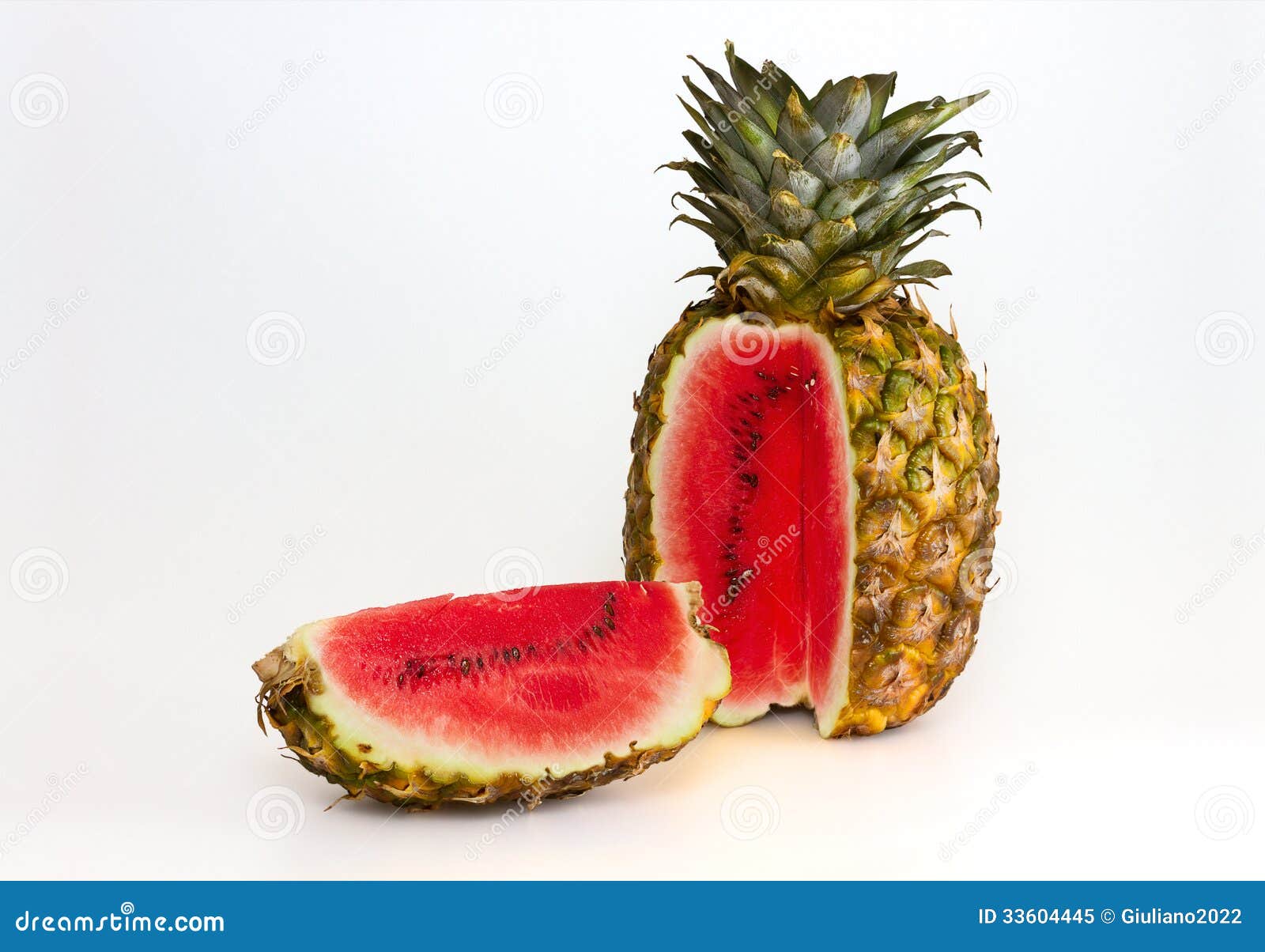 Pineapple Containing A Watermelon Royalty Free Stock Photo - Image ... Pineapple Containing A Watermelon Royalty Free Stock Photo - Image ...