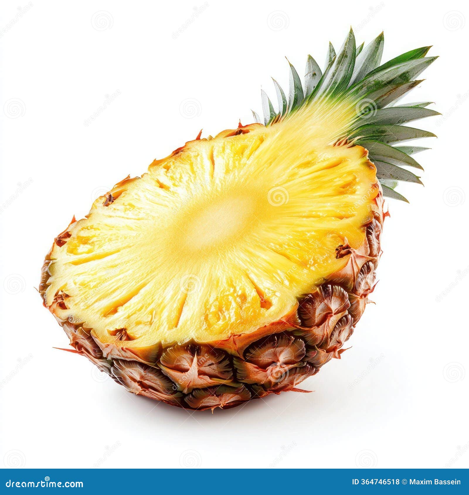 Pineapple Inside An Ice Block. Summer, Tropical Background. Royalty ...