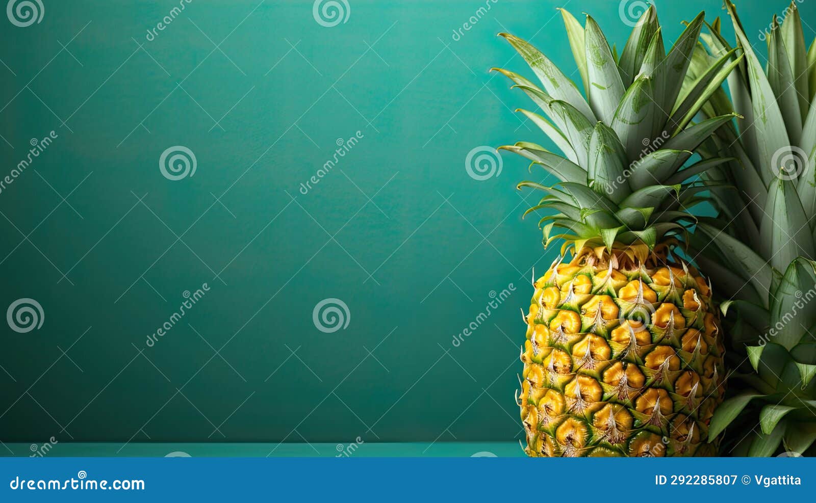 Pineapple Fruit Background Green Color Stock Image - Image of vitamin ...
