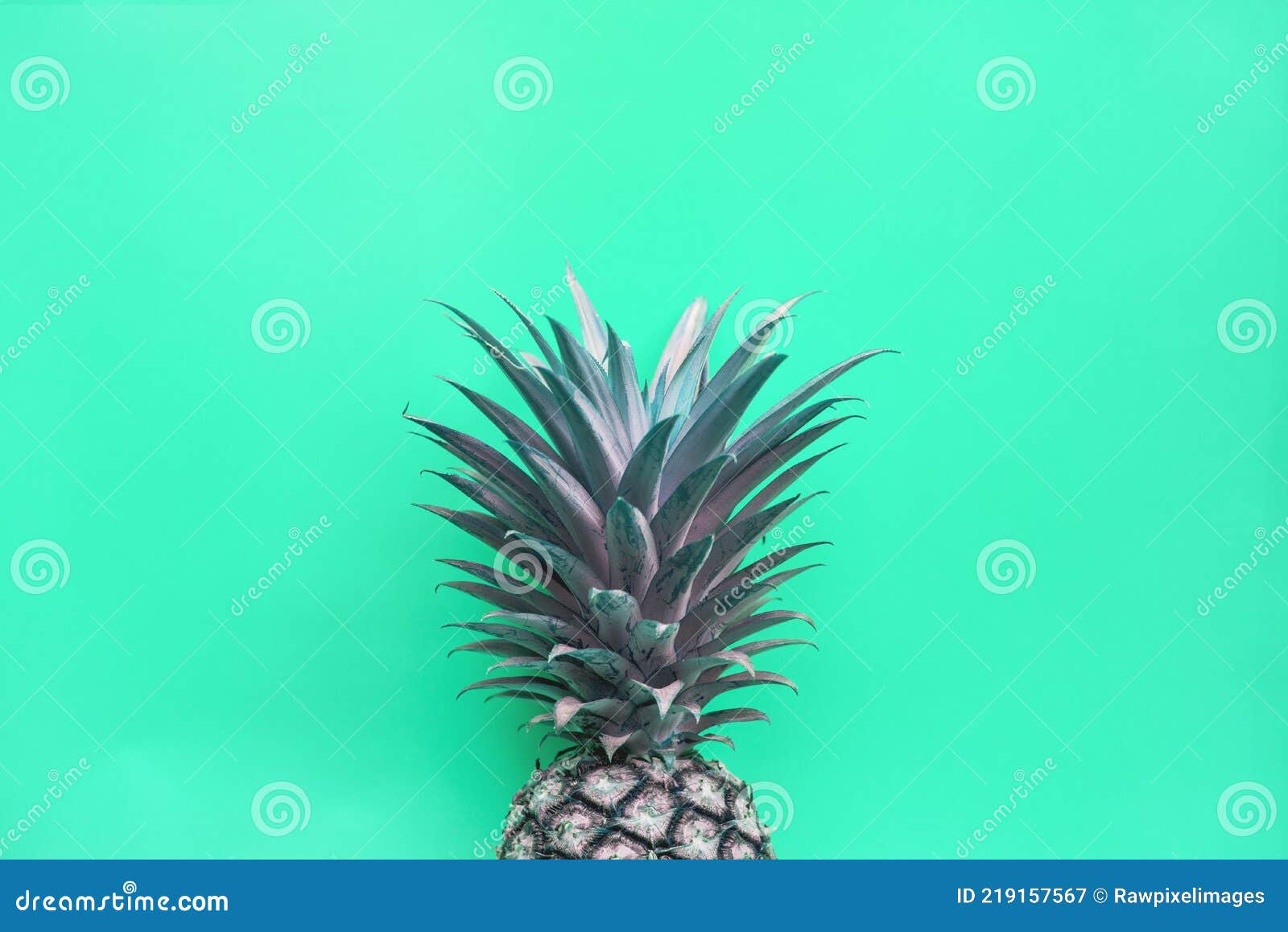 Pineapple with Green Background Stock Image - Image of natural, fresh ...