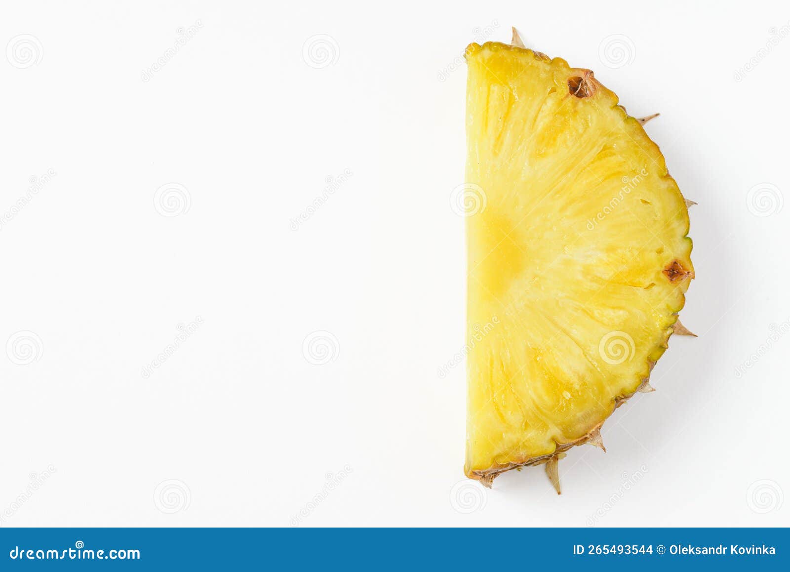 Pineapple Half Cut Isolated on White Stock Photo - Image of plant ...