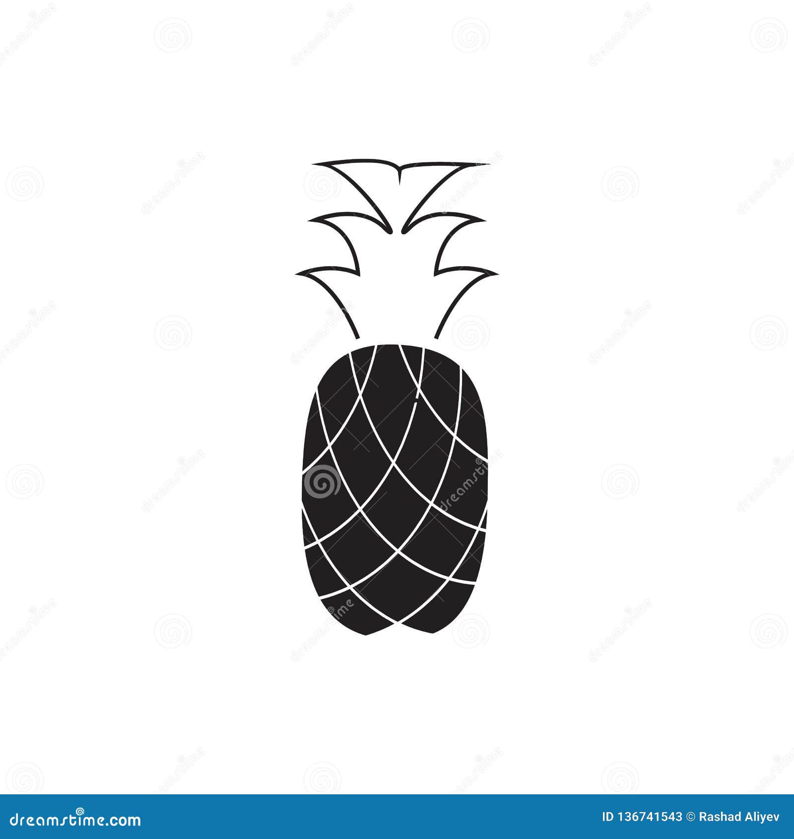 Pineapple Icon. Element of Fruit for Mobile Concept and Web Apps Icon ...