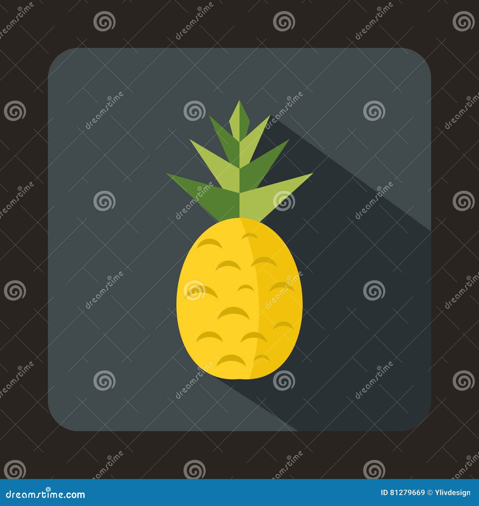 Pineapple Icon Vector. Outline Food, Line Tropical Fruit Symbol ...