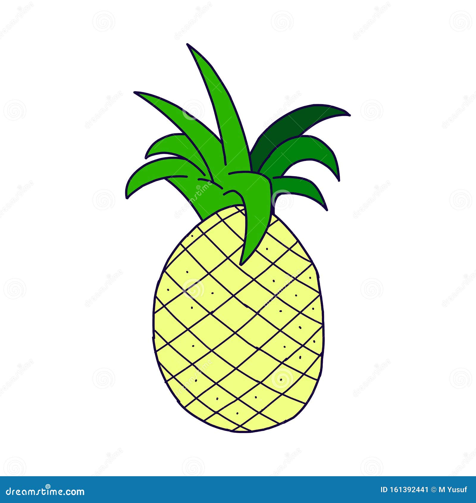 Pineapple Icon. Pineapple Icon Vector Flat Illustration for Graphic and ...