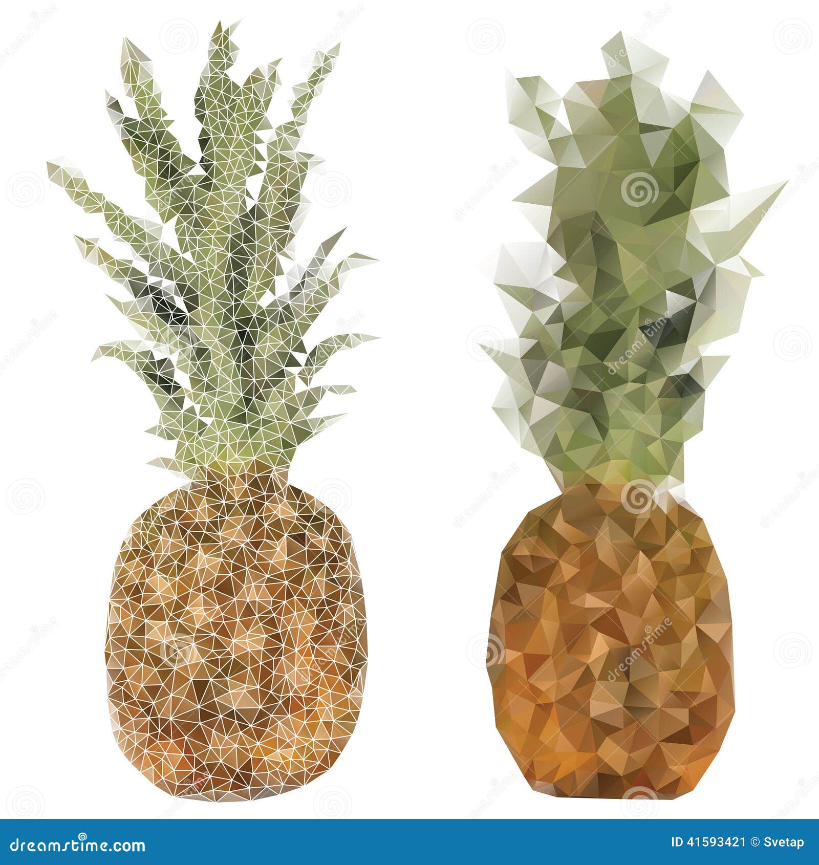 Isolated Pineapple Triangle Stock Illustrations – 201 Isolated ...